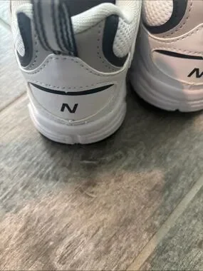 New Balance | Shoes | New Balance Kids White And Black Mesh Athletic ...